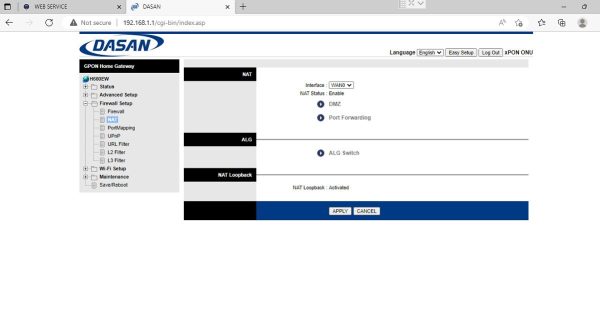 Hướng dẫn mở port (NAT Port) Modem DASAN H660EW - Chia Sẻ Kỹ Thuật về CCTV IT