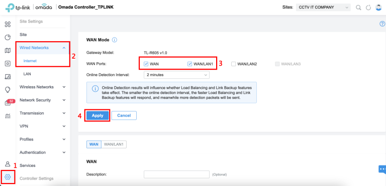 How To Configure Load Balancing On Omada Controller